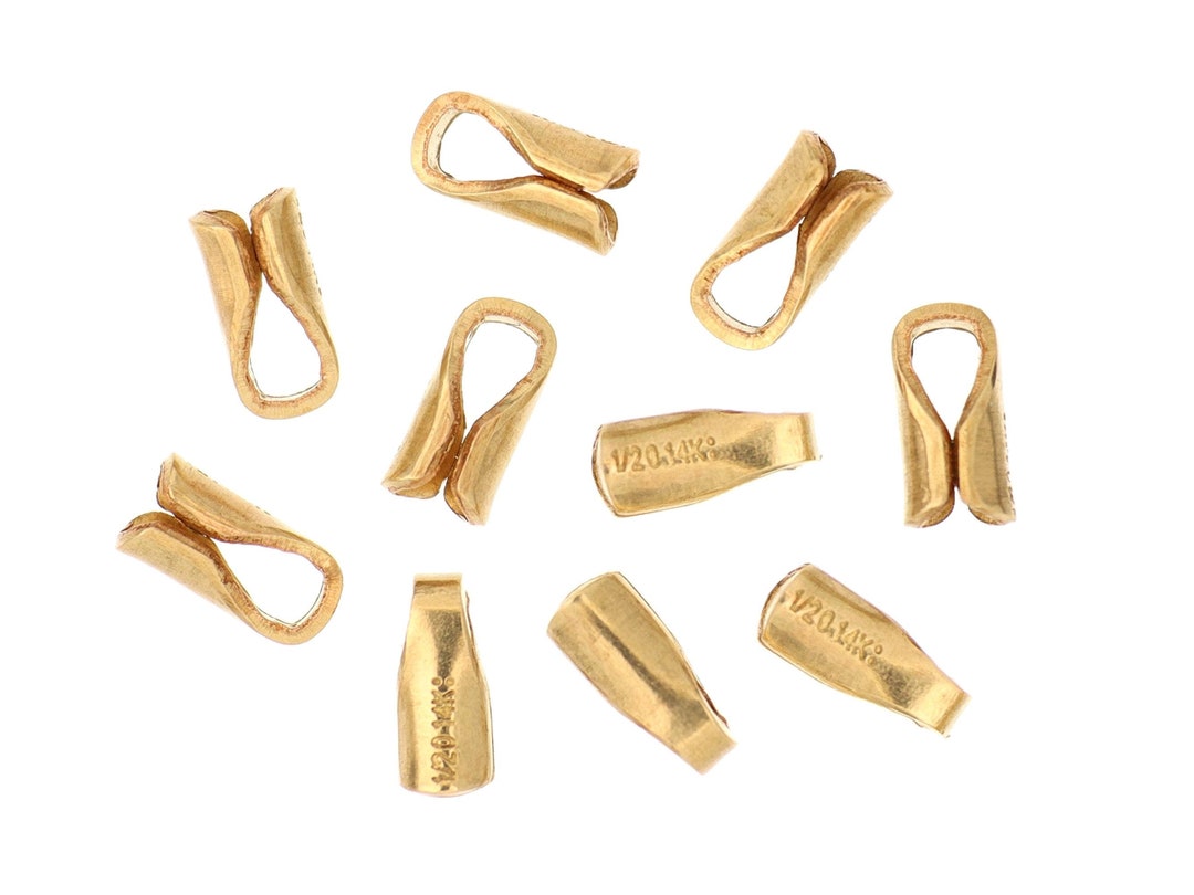 14k Gold Filled End Caps 1.5mm - 4 Pcs (GF4003502) - Etsy