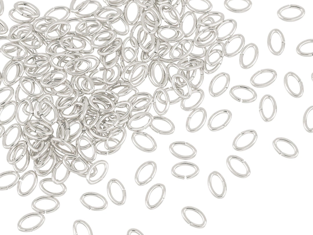 Sterling Silver Oval Jump Rings - 22g 3x4.6mm 10 Pcs (SS4005101A) Price ...