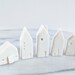 Porcelain Miniature Ceramic Houses Set of 5 Mini Houses Tiny Gift - Etsy