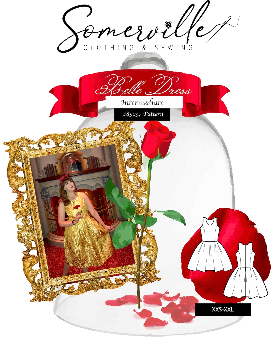 BELLE DRESS Pattern - PDF Pattern - Etsy