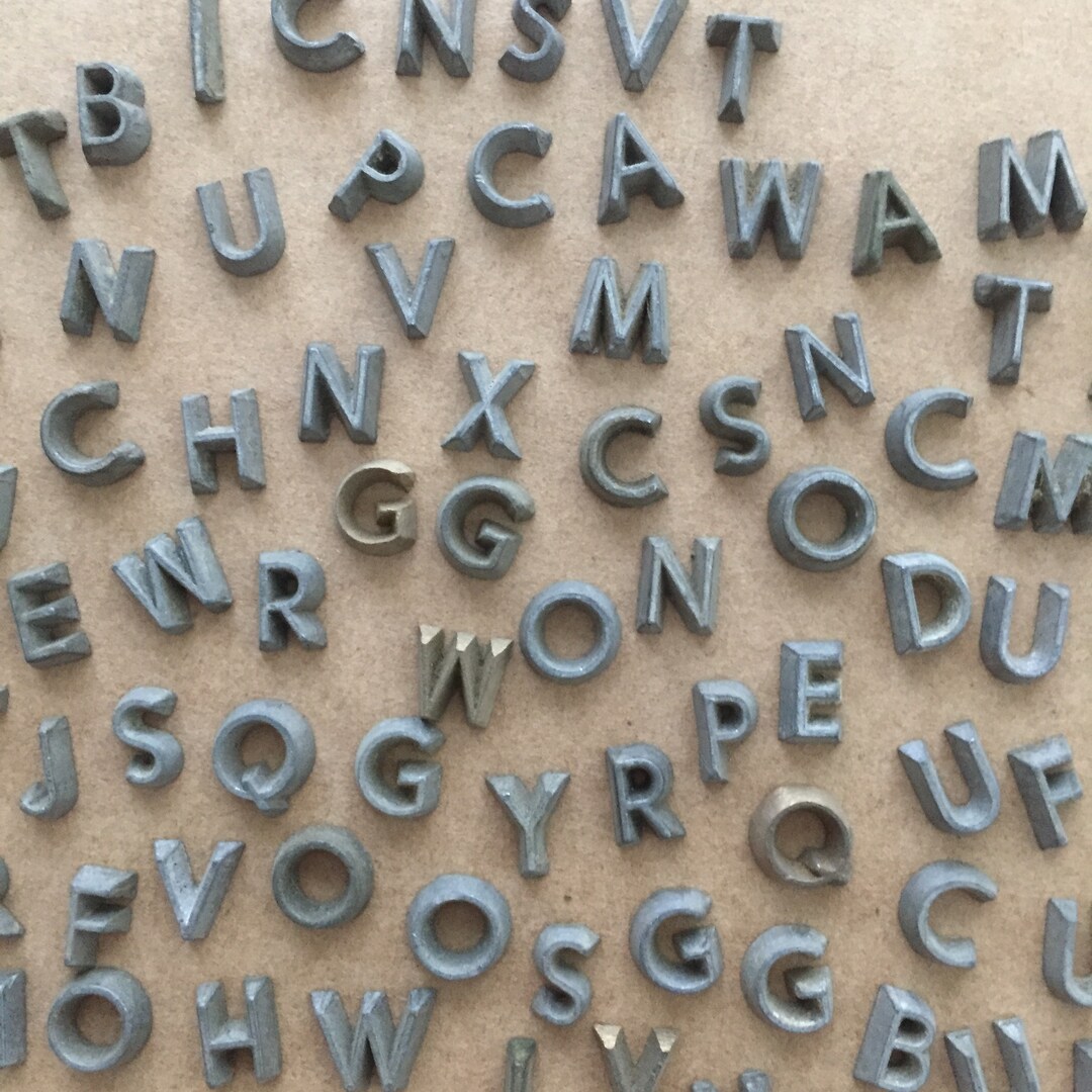 Huge Lot of Lead Type Letters X-ray Markers Crafting Resin - Etsy
