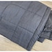 Linen Box Comforter Quilt, Box Shaped Quilted Duvet With Natural Linen ...