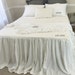 Soft White Bedspread, off White Bedspread, off White Bedding, White ...