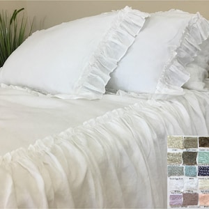 Bedspread With Ruffle Drop and Mini. Ruffles on Top, Vintage Style ...