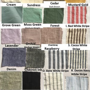 Linen Fabric Swatch, Linen Swatches, Tightly Weaved Linen, White, Blue ...