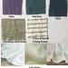 Linen Fabric Swatch, Linen Swatches, Tightly Weaved Linen, White, Blue ...