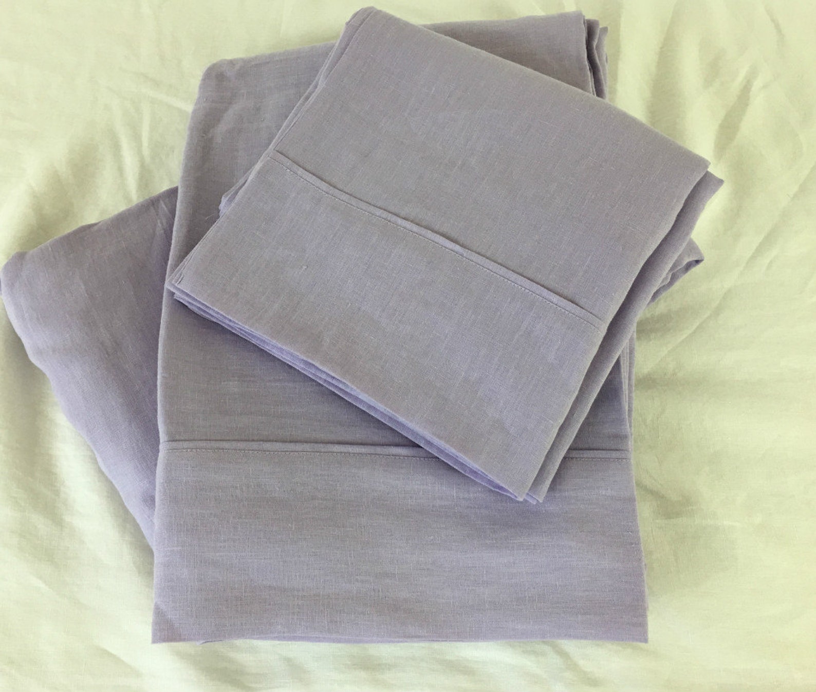 Lavender Light Purple Bed Sheets Purple Bedding Handmade in - Etsy