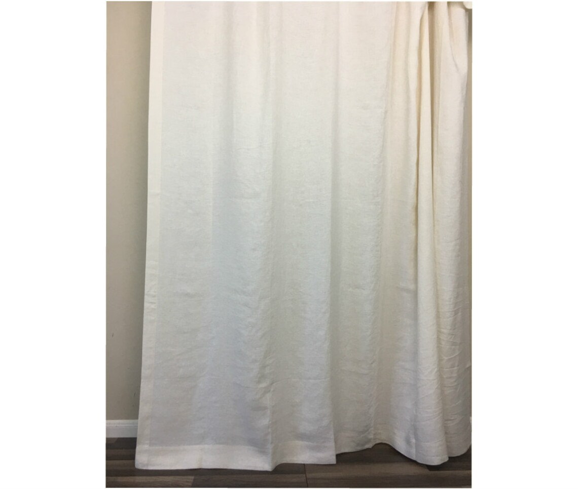 Pair of Cream Linen Curtains Cream Drapes Window Treatments - Etsy