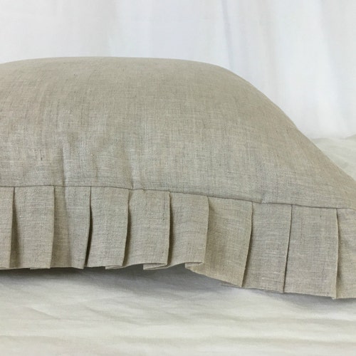 Buffalo Linen Check Sham With Pleated Petite Ruffles All - Etsy