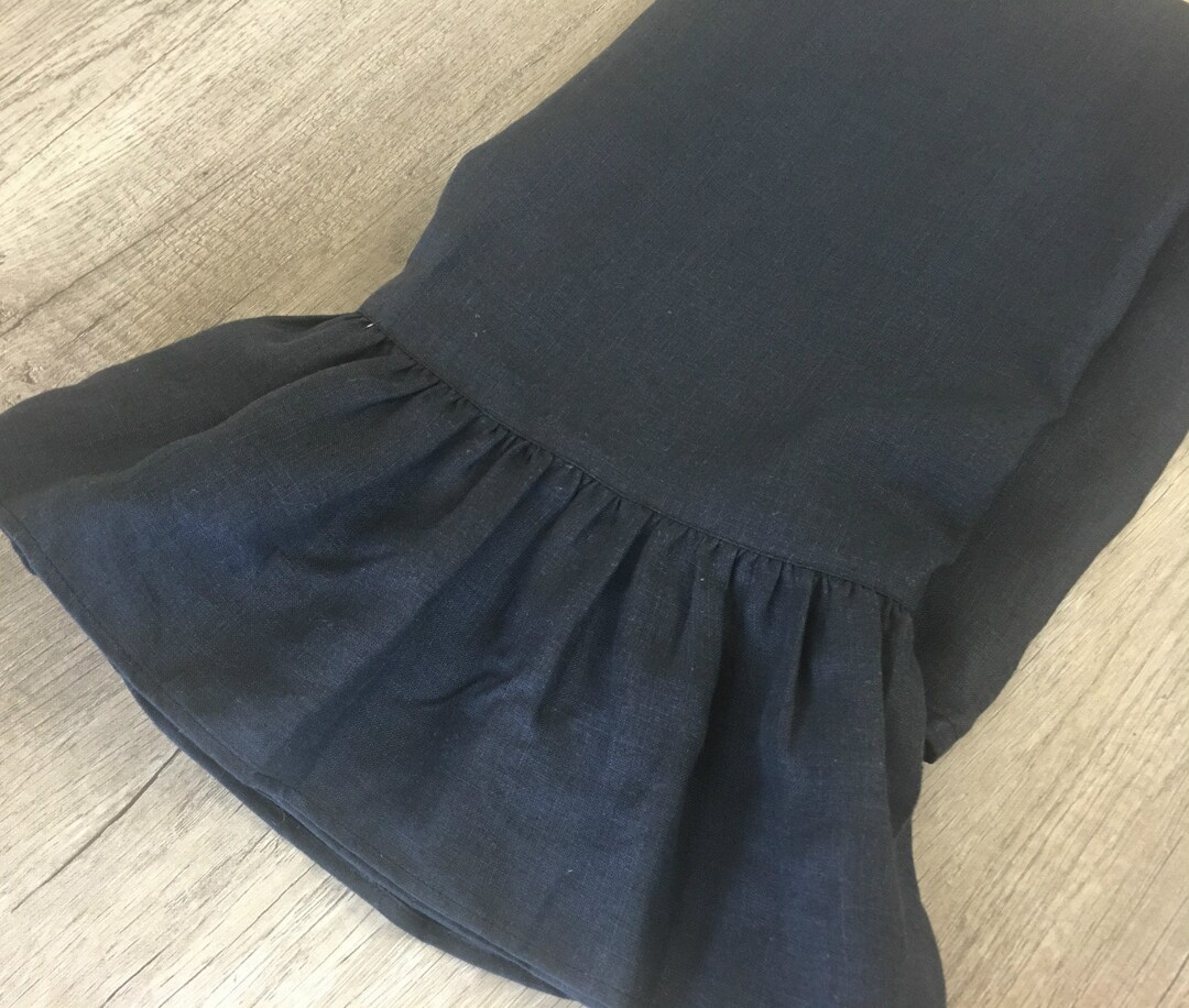 Linen Towel With Ruffles, Linen Face Towel, Linen Bath Towel, Linen ...