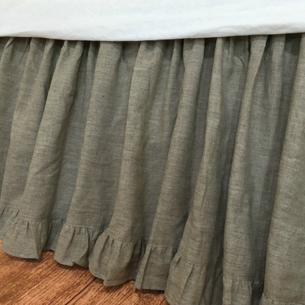 Ruffled Bed Skirt - Etsy