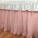 Pink Ruffled Bed Skirt W. Ruffle Border Shabby Chic Bed - Etsy