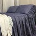 Chambray Denim Linen Bedspread, Chambray Bed Cover Handmade in Natural ...