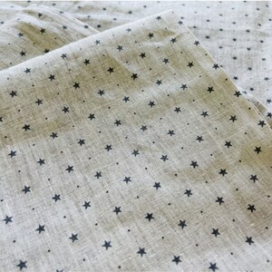 Star Linen Bed Sheets, Natural Linen Sheets Set, Available in Queen ...