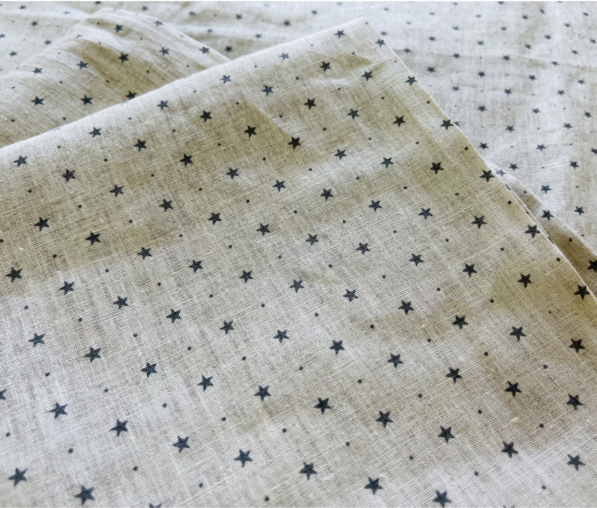 Star Linen Bed Sheets Natural Linen Sheets Set Available in | Etsy