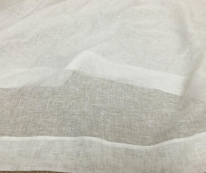 A Pair of Linen Sheer Curtains Sheer Curtain Panels Shabby | Etsy