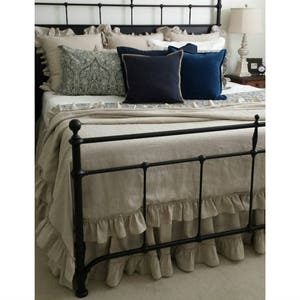 Linen Duvet Cover With Country Ruffle Hem All the Way Around, Inspired ...