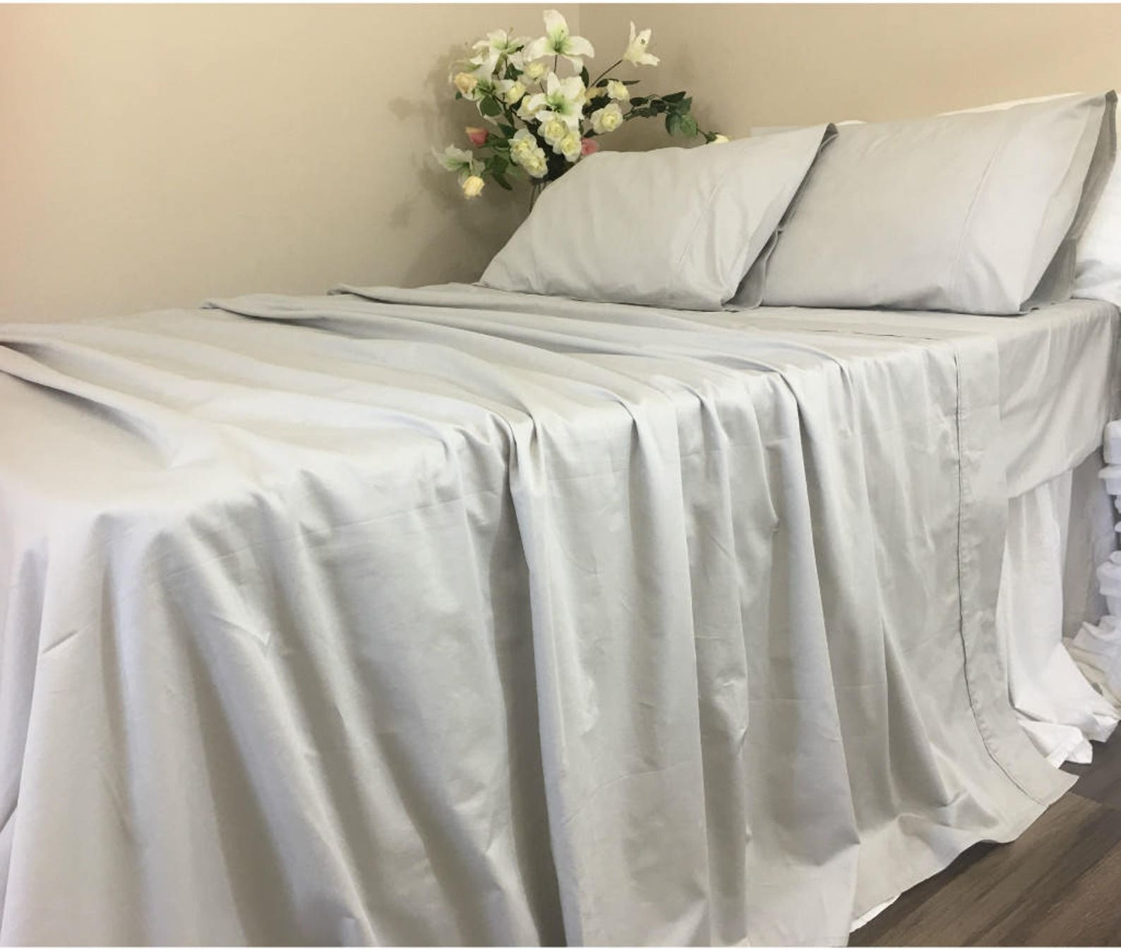 Pima Cotton Bed Sheets,egyptian Cotton Long Fiber Bed Sheets Set ...