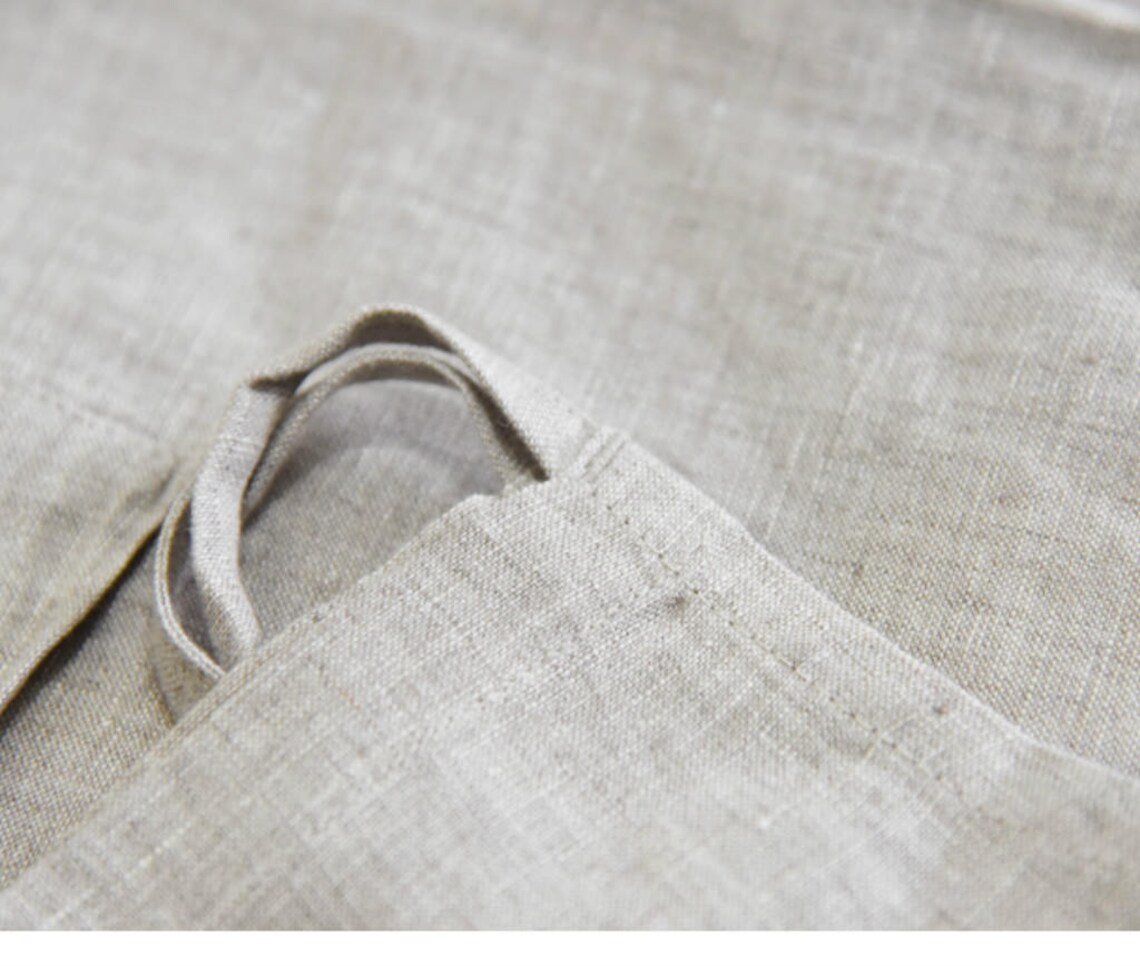 Linen Apron With Adjustable Neck String Kitchen Apron French | Etsy