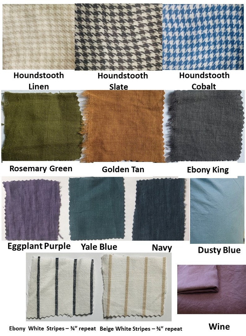 Linen fabric swatch Linen swatches Tightly weaved linen | Etsy