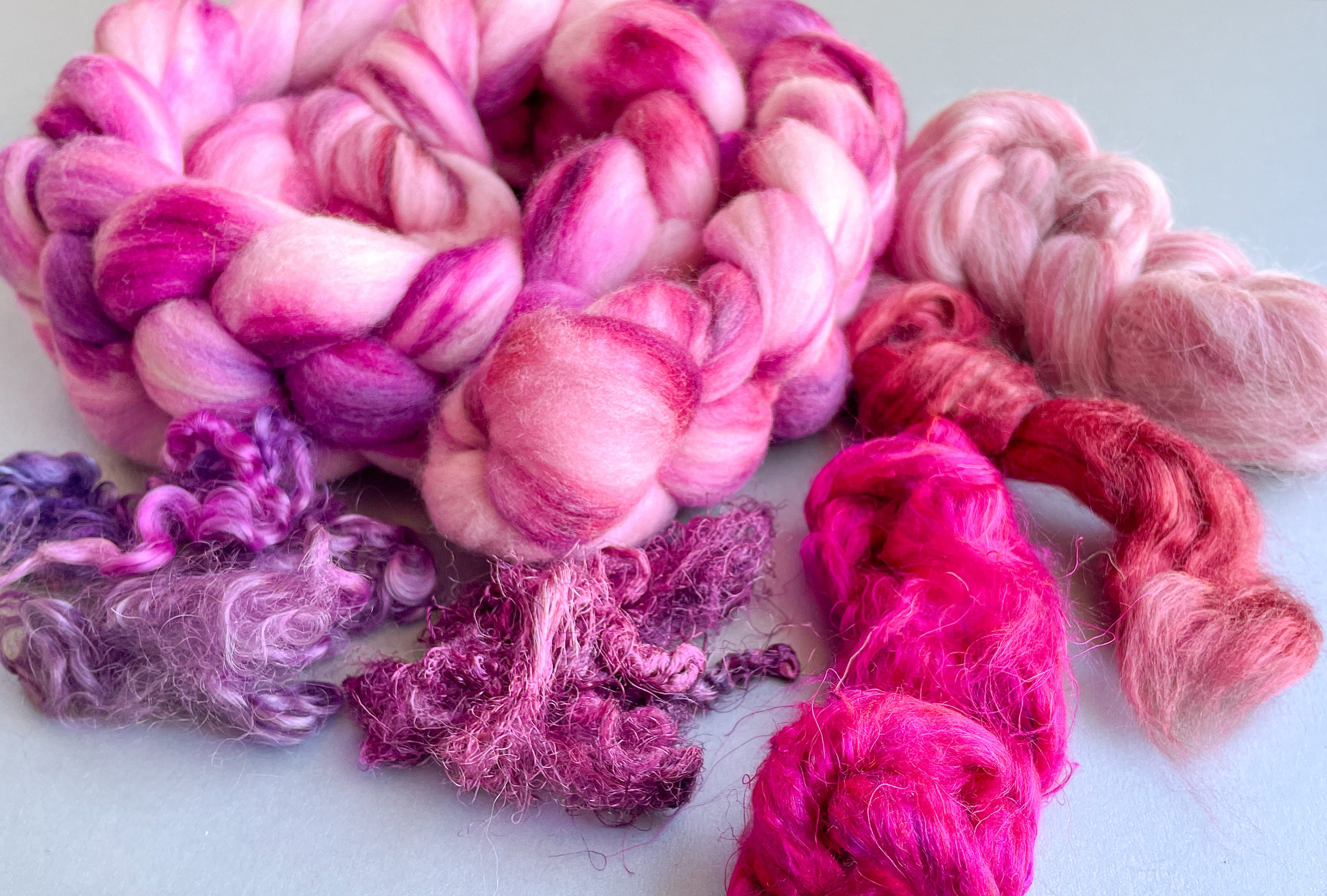 Spring Themed Fiber Box pink. Contains Over 100 Grams of Luxurious ...