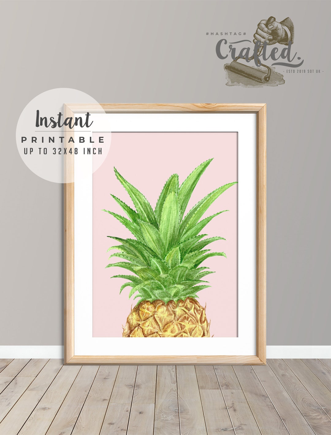 Pineapple Print, Tropical Printables, Pineapple Printable, Pineapple ...