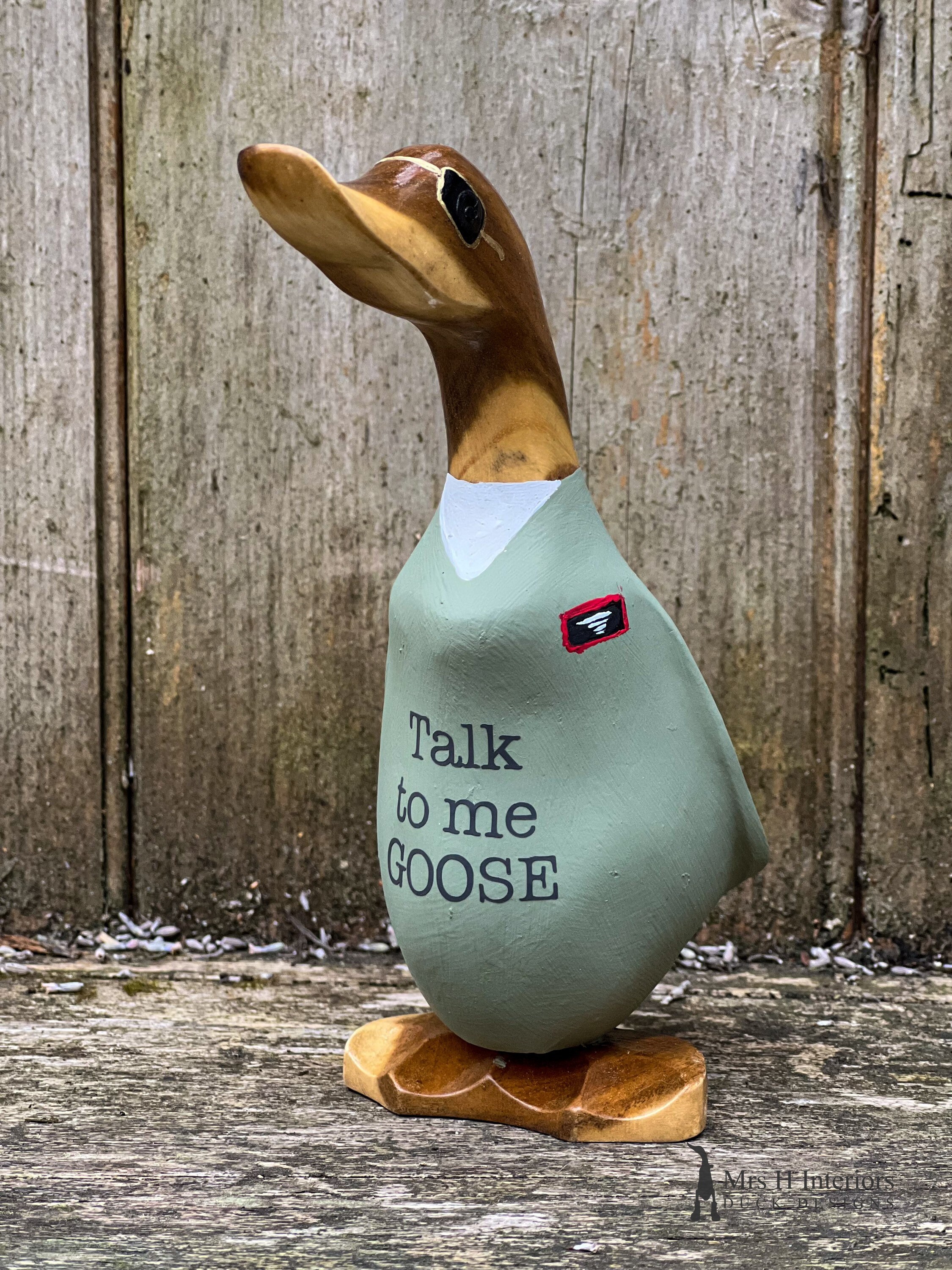 Goose Talk to Me Goose, Wooden Duck, Top Gun, Maverick. Father’s Day ...