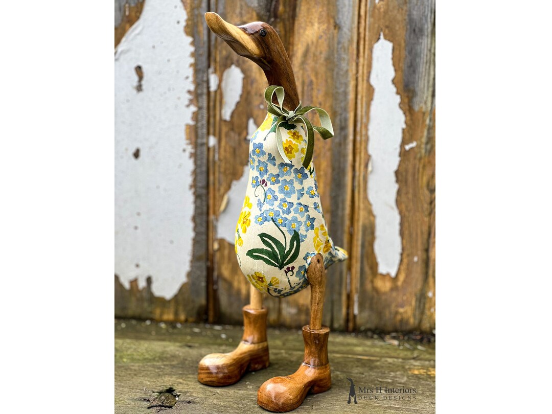 Forget Me Not (emma Bridgewater) - Decorated Wooden Duck in Boots by ...