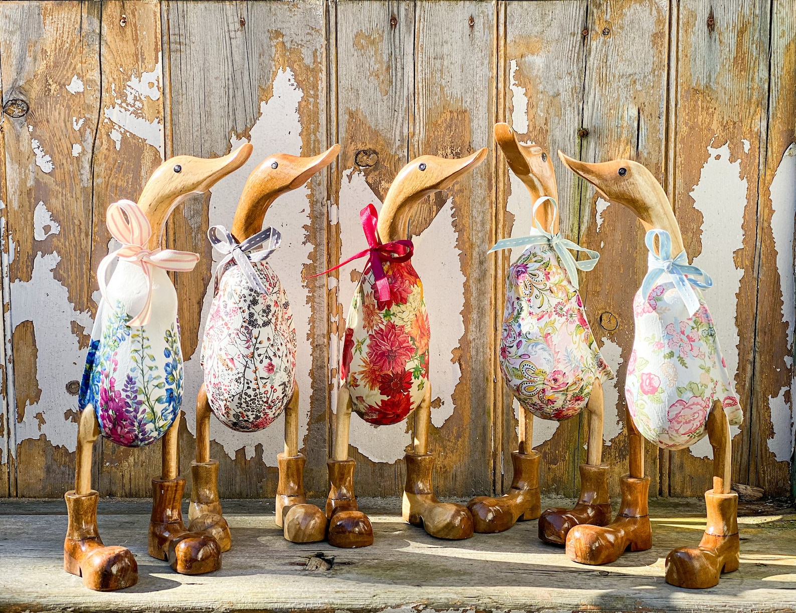 Blackberry (emma Bridgewater) - Decorated Wooden Duck in Boots by Mrs H ...