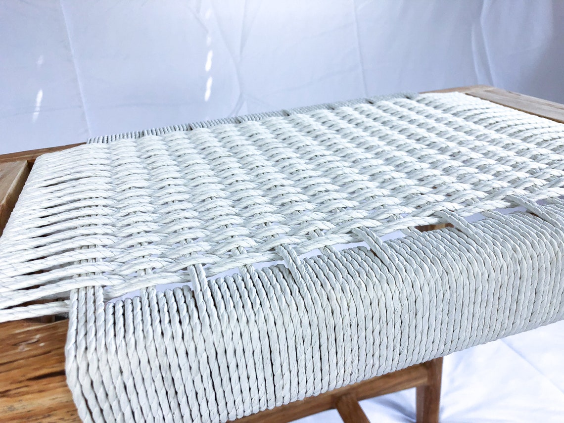 Danish Paper Cord Barstool Shown in Spalted Birch | Etsy