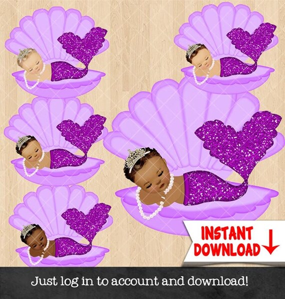 Purple Clam Shell Clipart