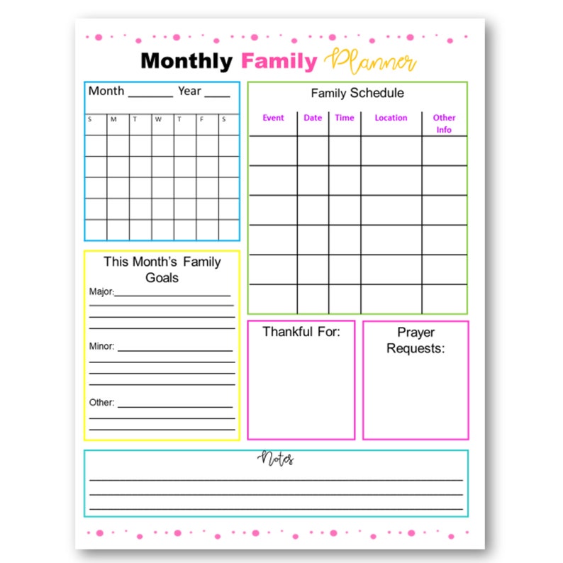 Home Management Planner, Household Organizer Printables (digital ...