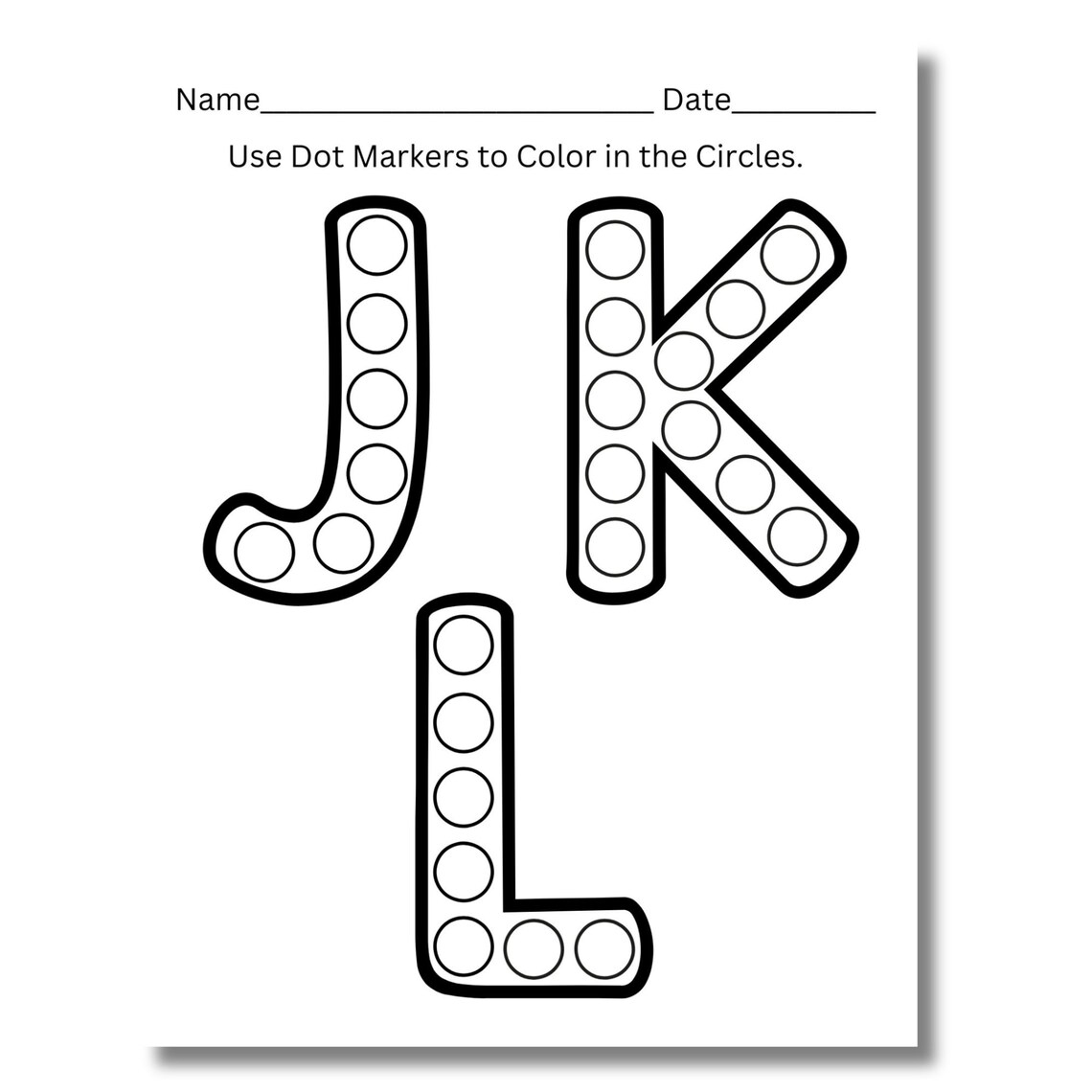 Dot Marker Activity Pages - Alphabet Activities - Preschool Learning ...