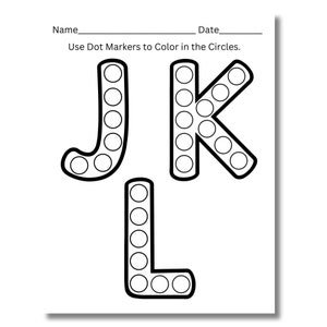 Dot Marker Activity Pages - Alphabet Activities - Preschool Learning ...