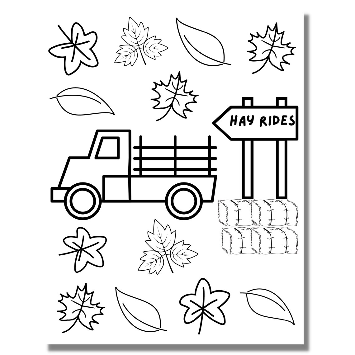 Fall Coloring Pages for Kids, Printable Coloring Pages, Autumn, Fall ...