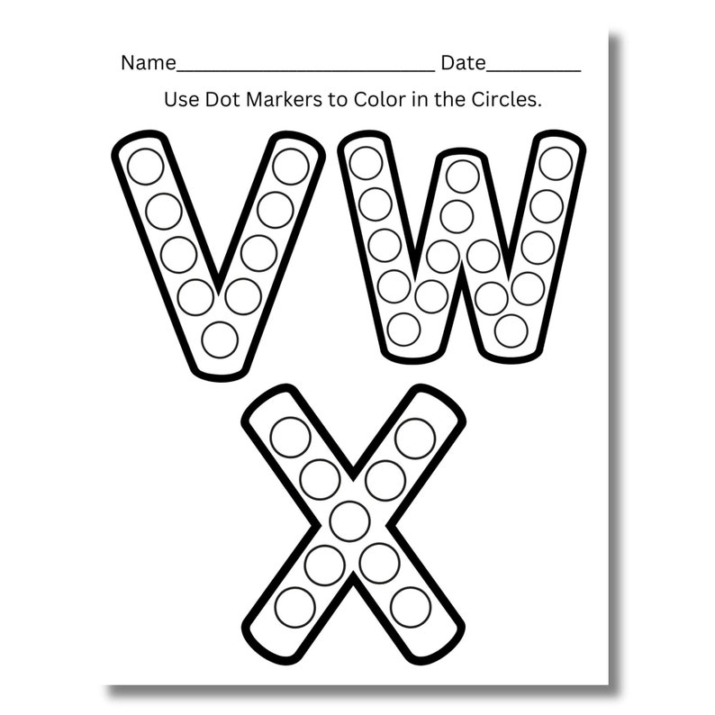 Dot Marker Activity Pages - Alphabet Activities - Preschool Learning ...
