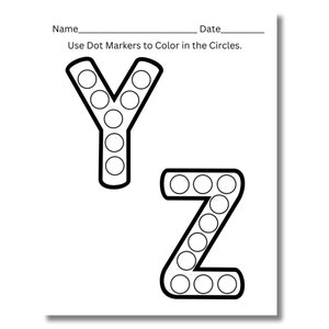 Dot Marker Activity Pages - Alphabet Activities - Preschool Learning ...