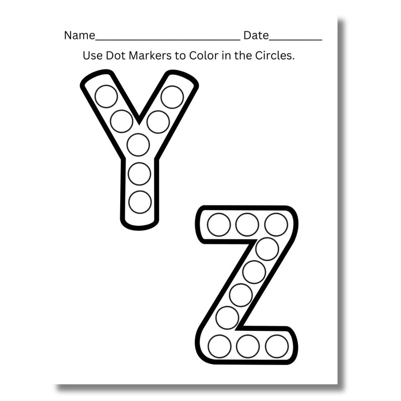 Dot Marker Activity Pages - Alphabet Activities - Preschool Learning ...