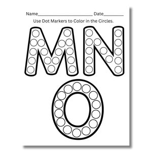 Dot Marker Activity Pages - Alphabet Activities - Preschool Learning ...