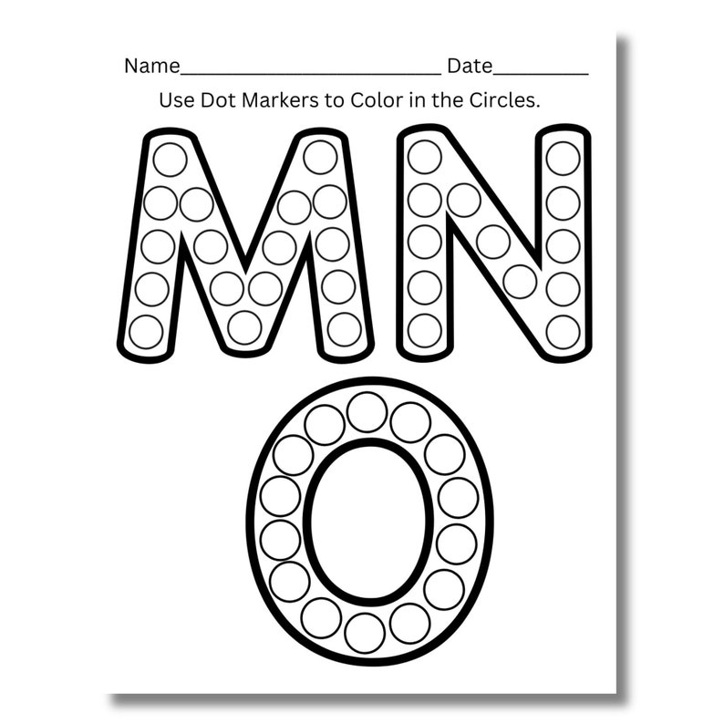 Dot Marker Activity Pages - Alphabet Activities - Preschool Learning ...
