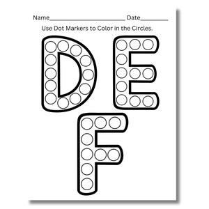 Dot Marker Activity Pages Alphabet Activities Preschool Learning ...