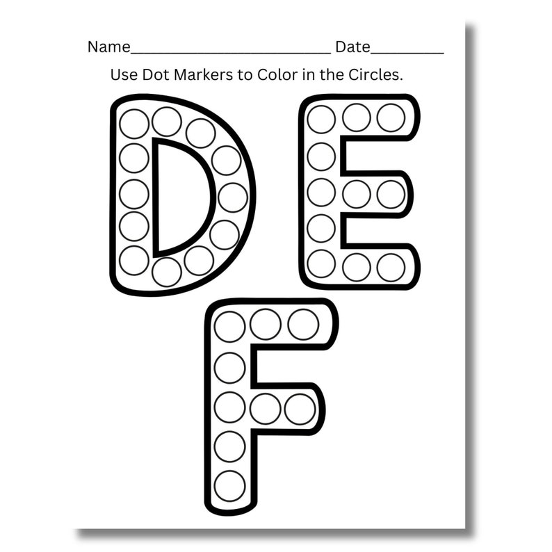 Dot Marker Activity Pages - Alphabet Activities - Preschool Learning ...