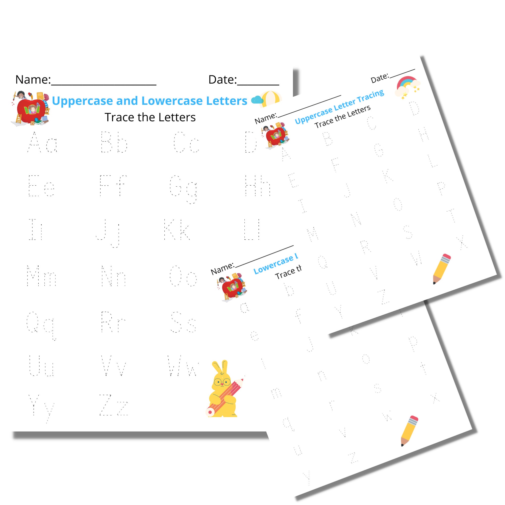 Writing Charts for Kids, Letter Tracing, Handwriting Practice ...