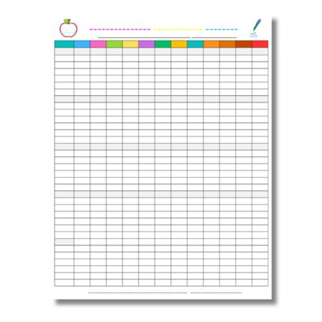 Attendance Tracker - Editable Tracker - Homeschool Planner - Attendance ...