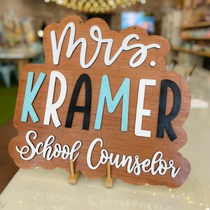Teacher Name Sign - Etsy