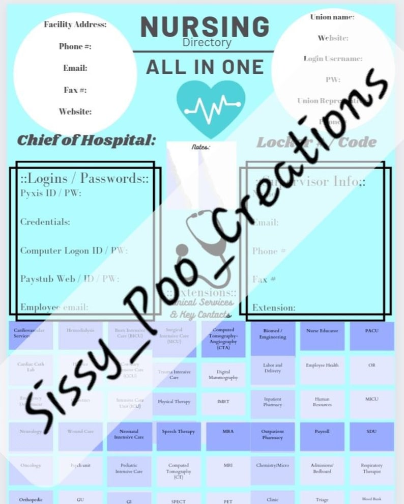 New Nurse Employee Database - Etsy