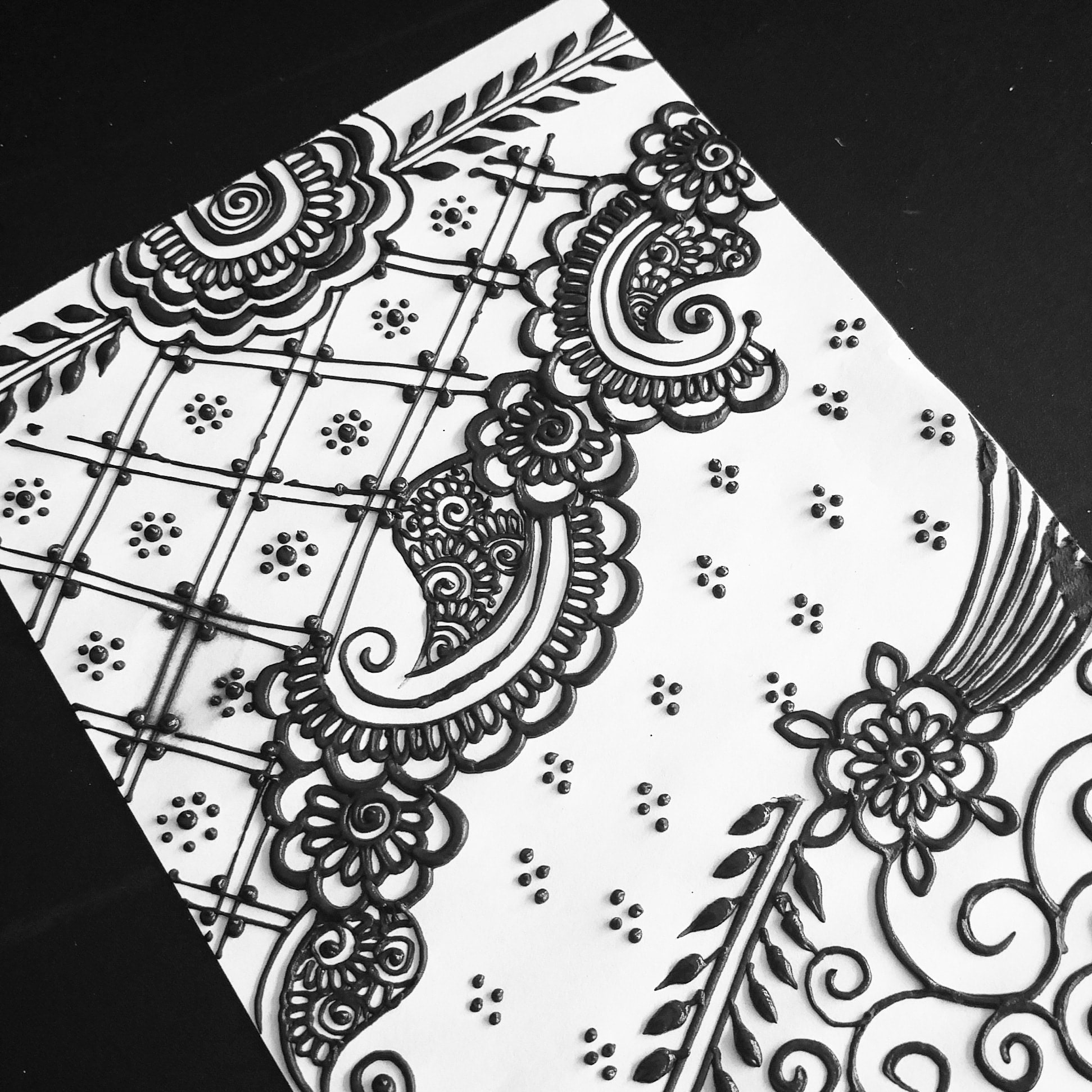 Henna Acrylic Hand Template Henna Art Hand Template - Etsy