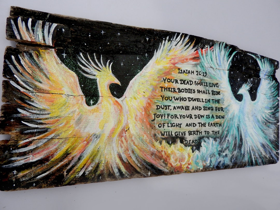 Rising Phoenix Painting - Etsy