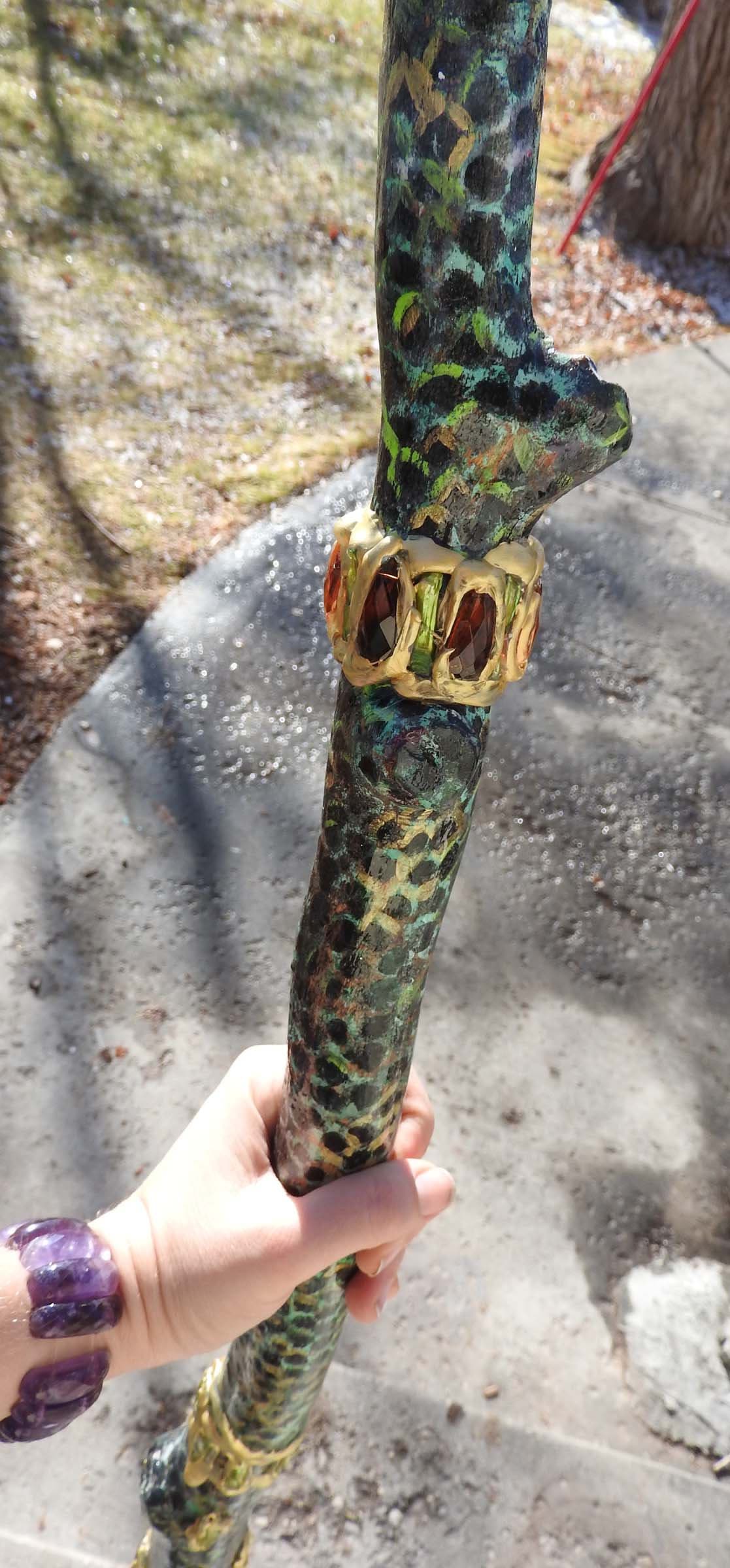 Dragon staff sorcerer staff Wizard staff | Etsy