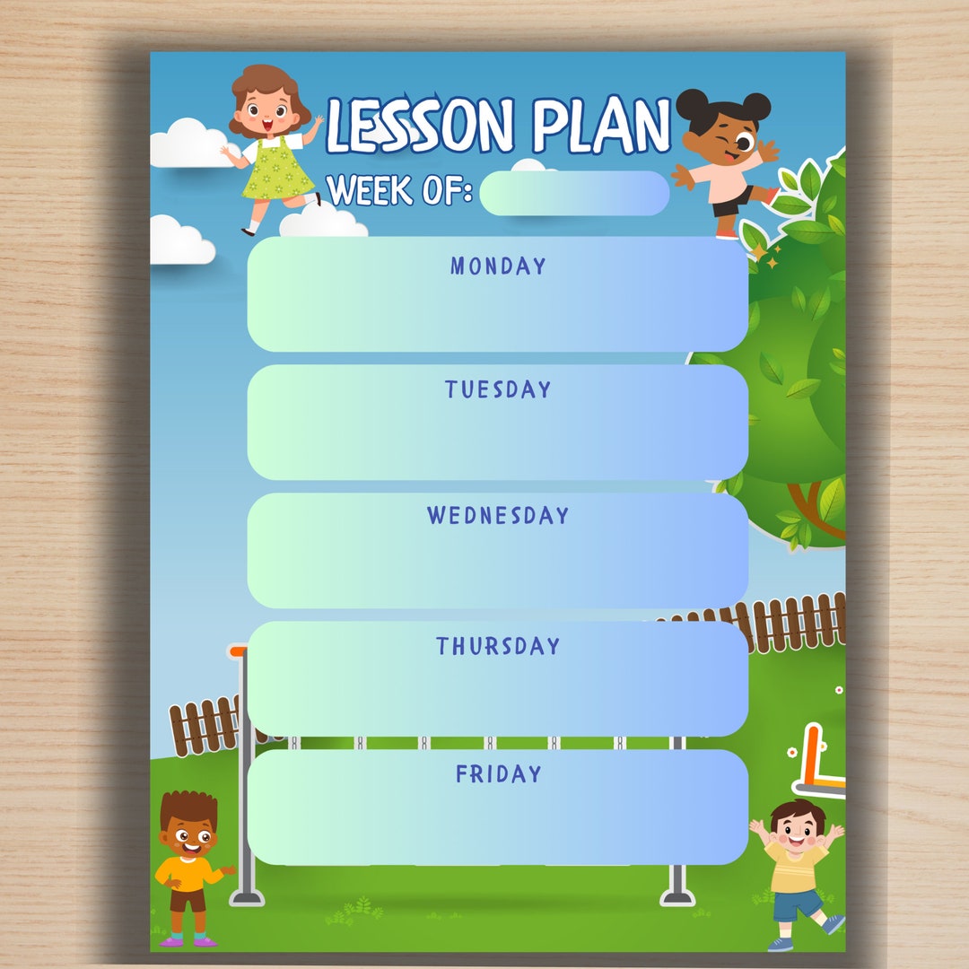 Classroom Weekly Lesson Plan Template | Just Fill It In! | Classroom ...